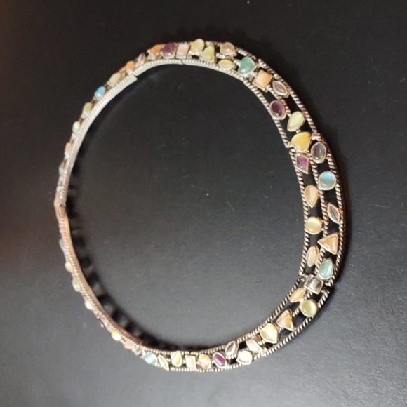 unknown | Jewelry | Vintage Silvermulti Stone Collar | Poshmark